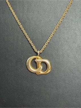 Dior | Jewelry | Dior Interlocking Cd Pendant Necklace | Poshmark